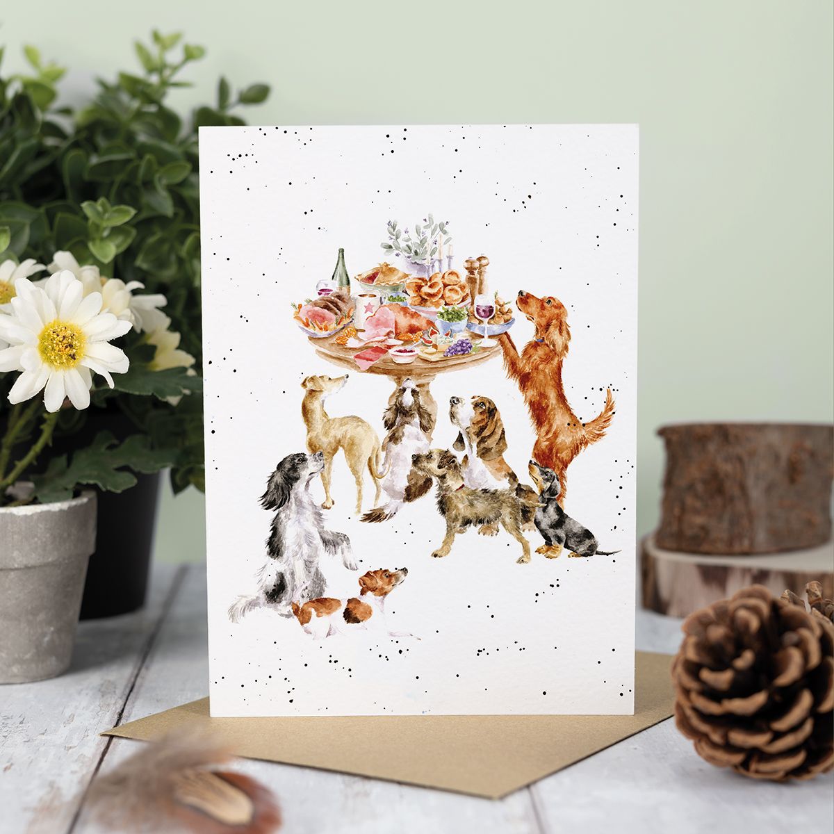 Sunday Lunch Dog Card – Seasons Home & Gift